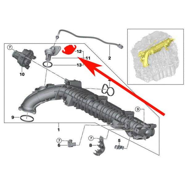 Steel Gasket For EGR Valve Genuine BMW N47 N57 Diesel